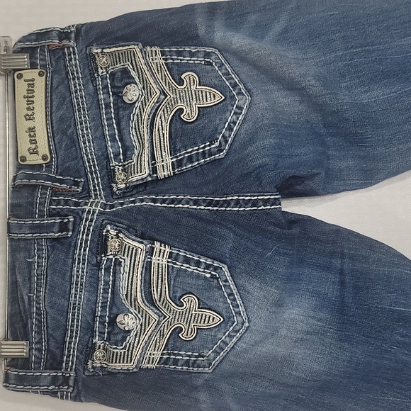 Rock Revival | Jeans | Rock Revival Kai Boot Cut Thick Stitch Jeans Size 26 Great Condition ...